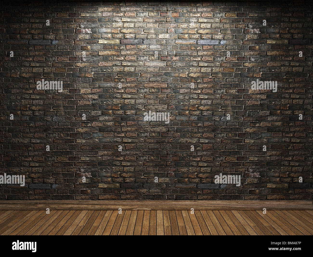 illuminated brick wall Stock Photo - Alamy