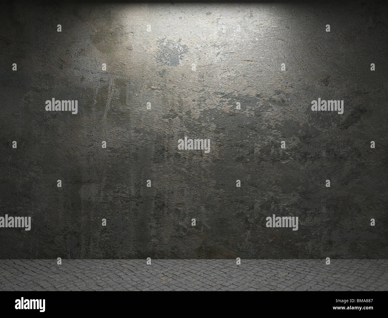old concrete wall made in 3D graphics Stock Photo - Alamy