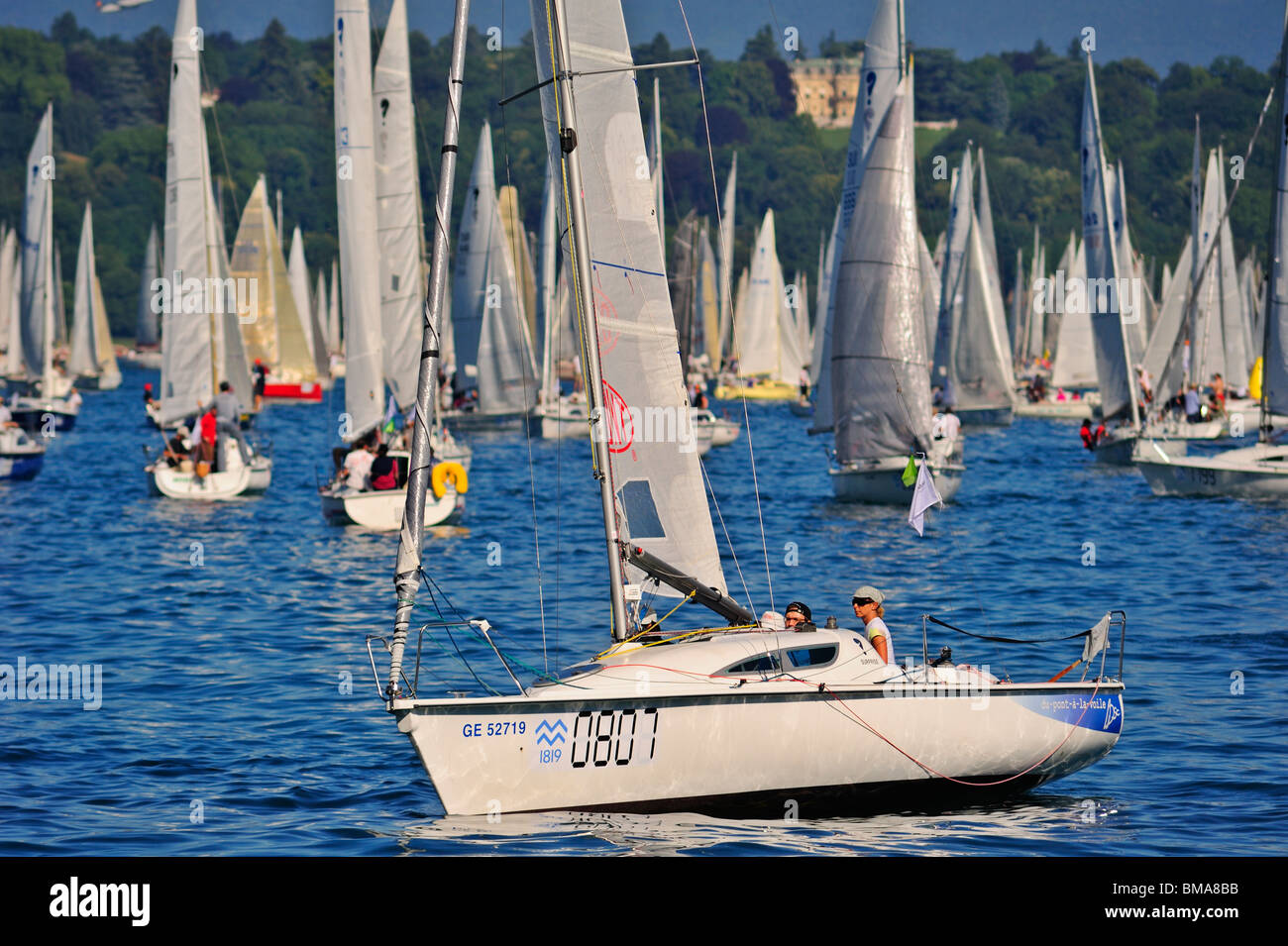 Sail boats start line hi-res stock photography and images - Alamy