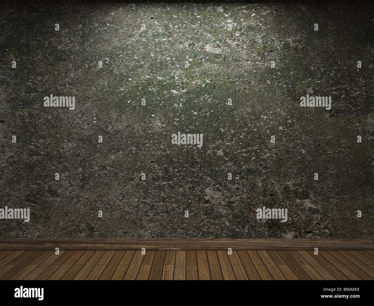 old concrete wall made in 3D graphics Stock Photo - Alamy
