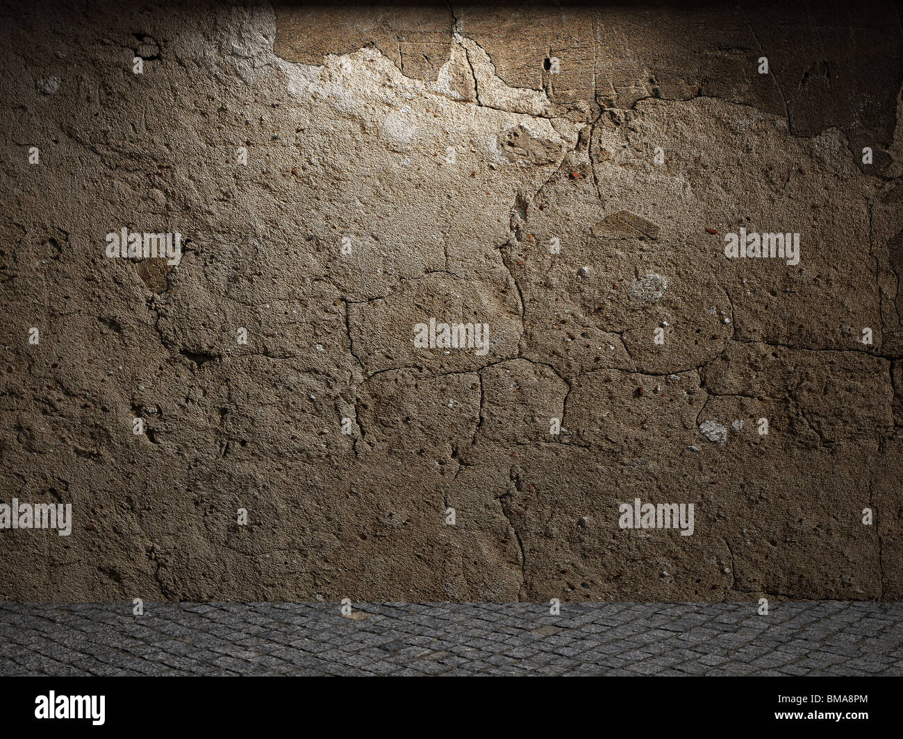 old concrete wall made in 3D graphics Stock Photo - Alamy