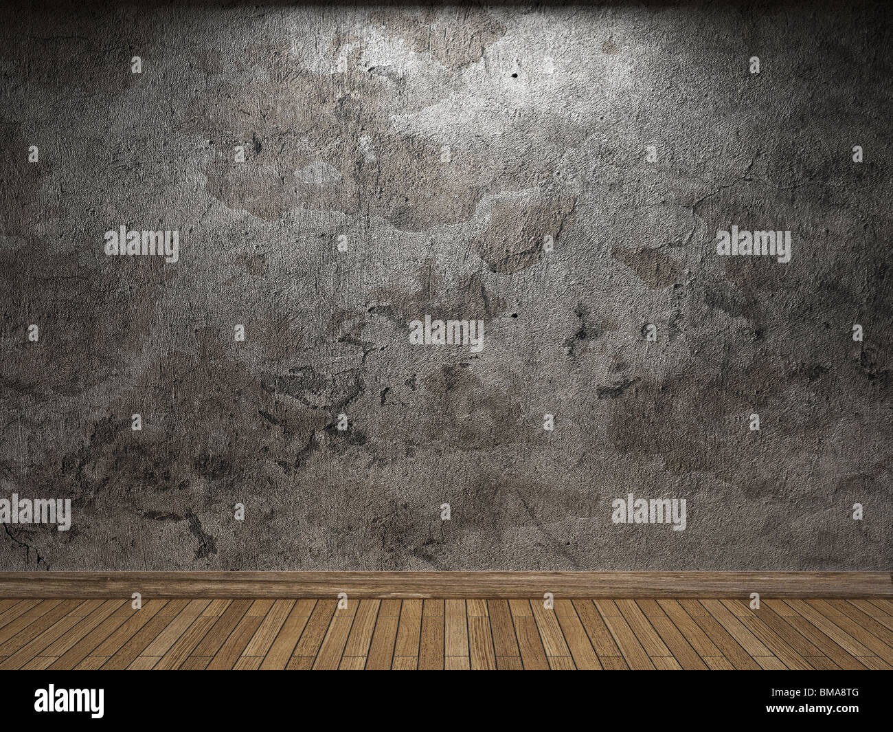 old concrete wall made in 3D graphics Stock Photo - Alamy