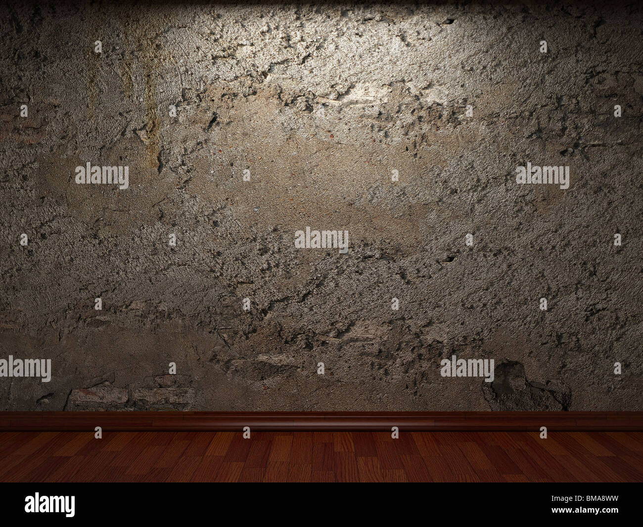 old concrete wall made in 3D graphics Stock Photo - Alamy