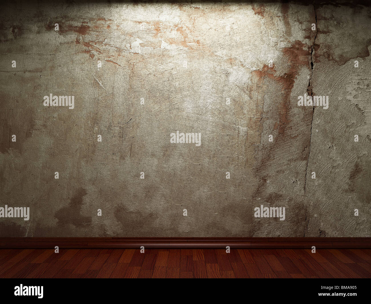 old concrete wall made in 3D graphics Stock Photo - Alamy
