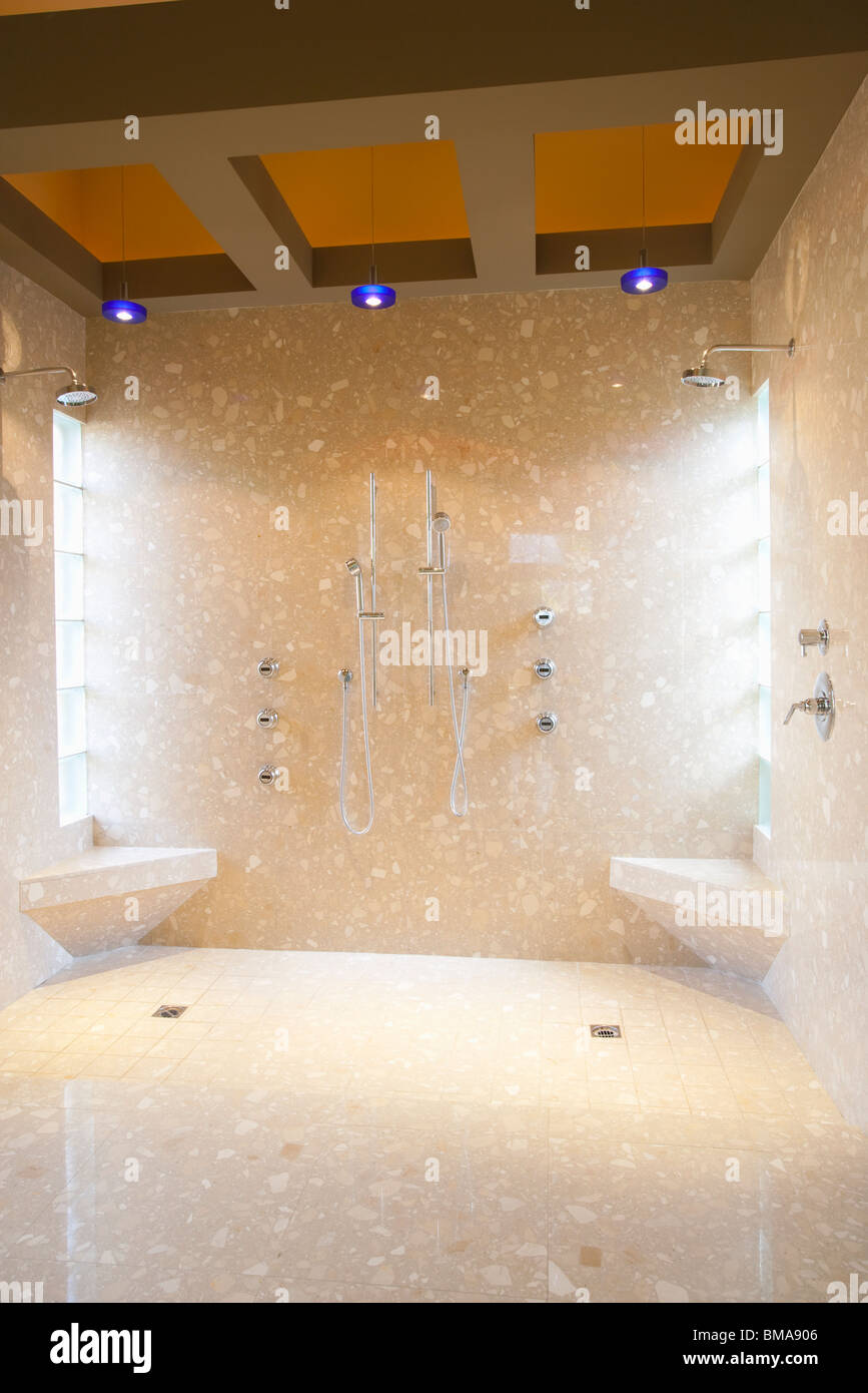 Tiled hydrotherapy suite Stock Photo - Alamy