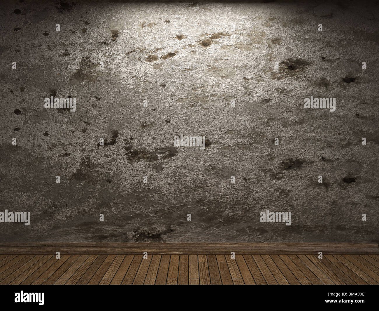 old concrete wall made in 3D graphics Stock Photo - Alamy