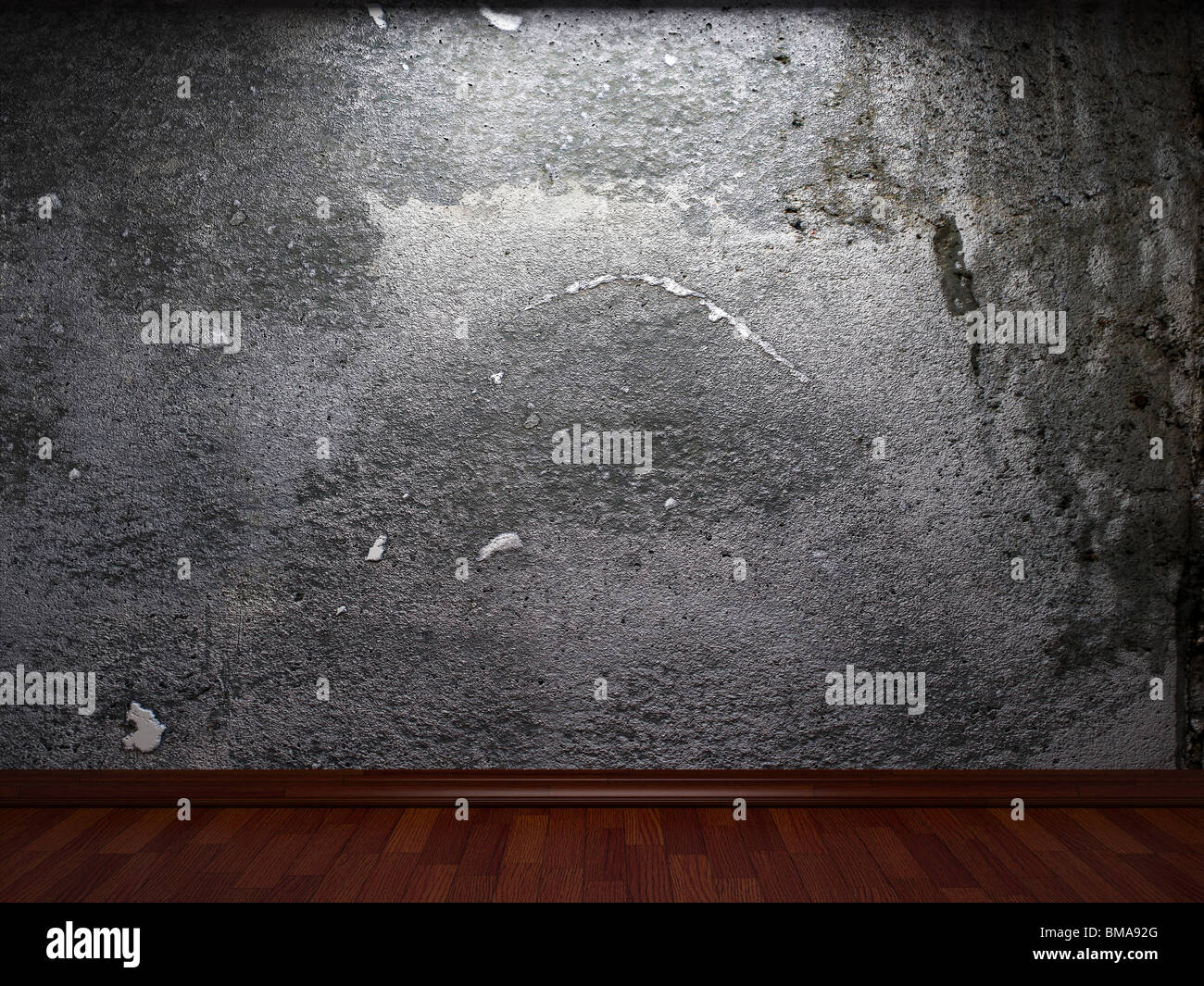 old concrete wall made in 3D graphics Stock Photo - Alamy