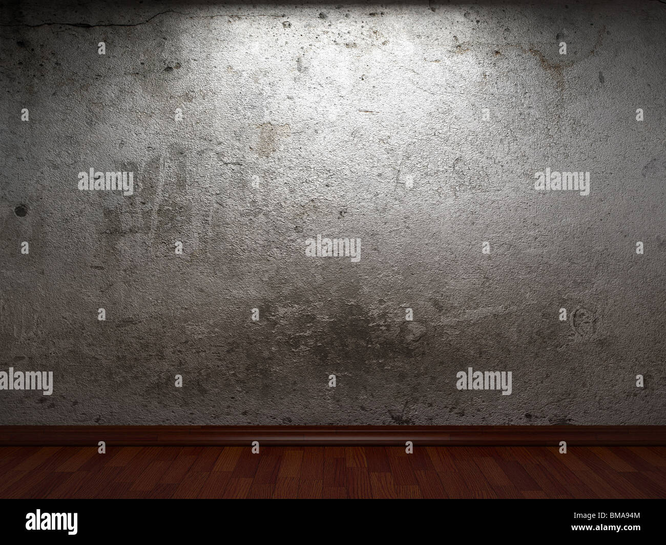 old concrete wall made in 3D graphics Stock Photo - Alamy