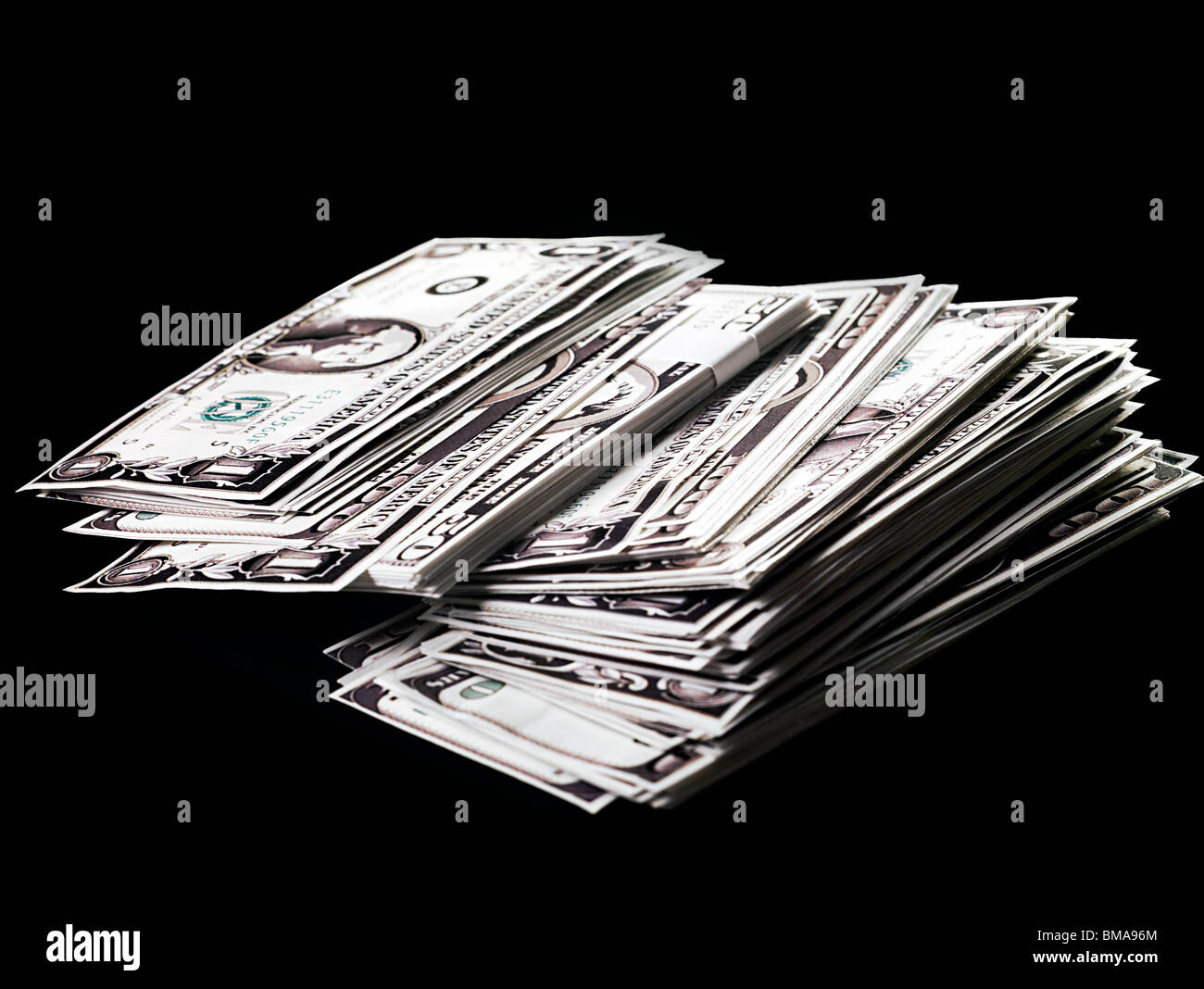 Stack of dollar banknotes Stock Photo - Alamy