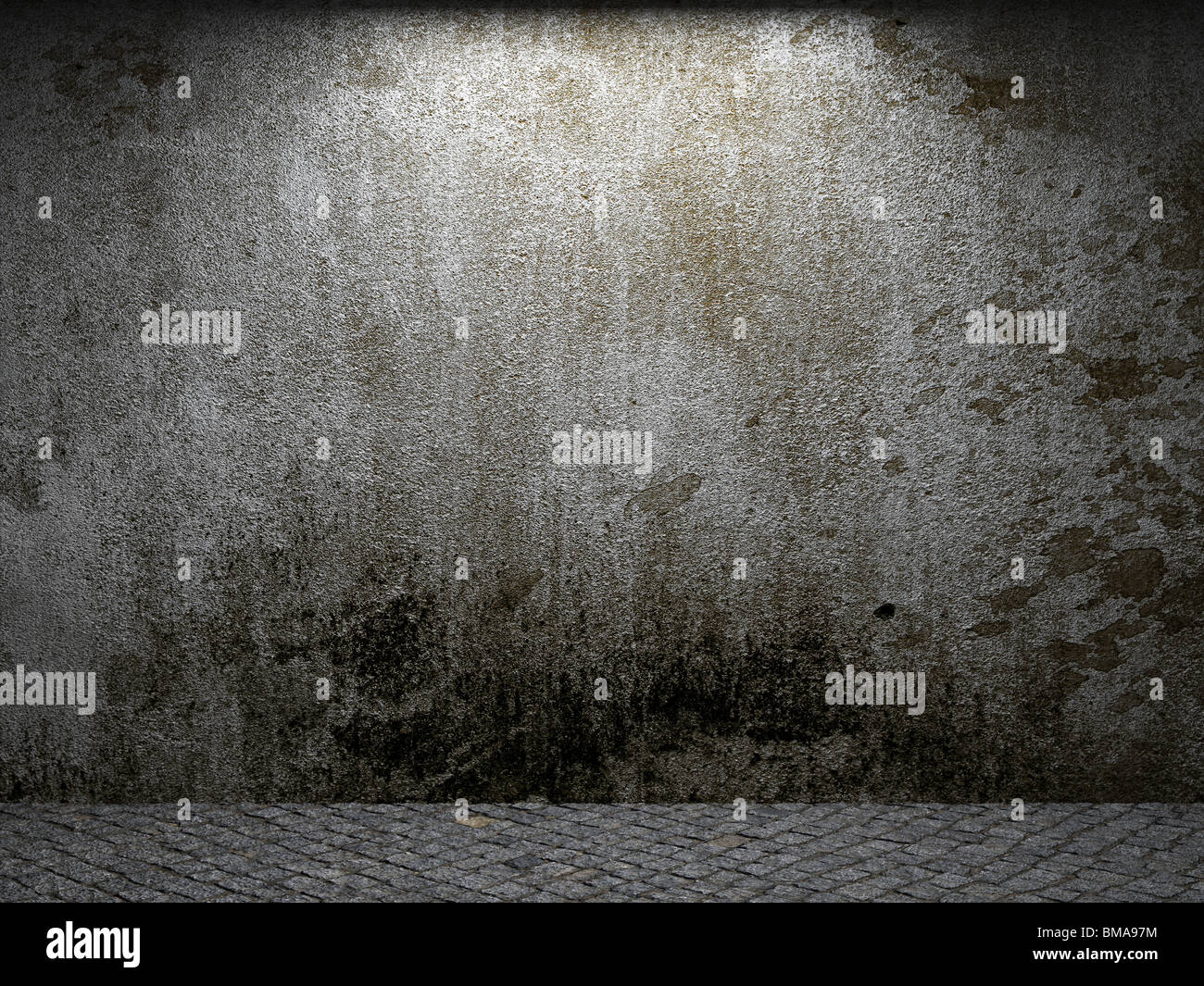 old concrete wall made in 3D graphics Stock Photo - Alamy