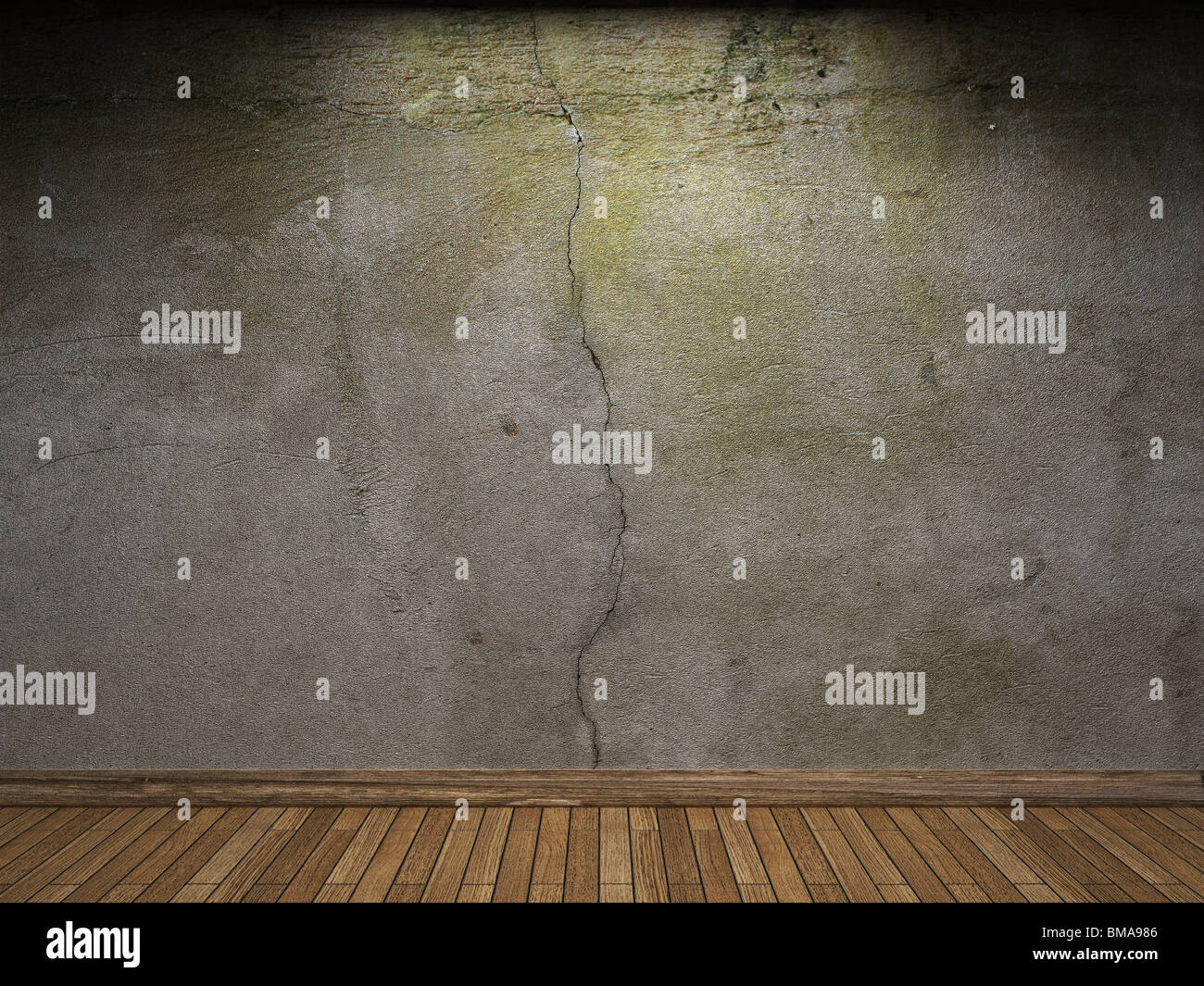 old concrete wall made in 3D graphics Stock Photo - Alamy