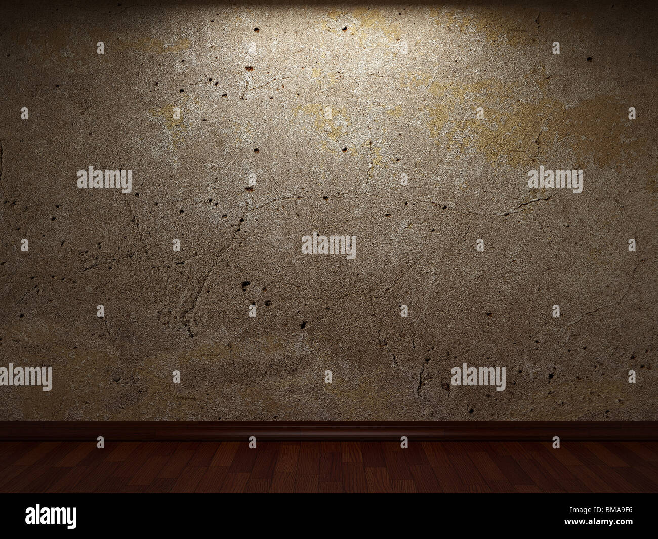 old concrete wall made in 3D graphics Stock Photo - Alamy