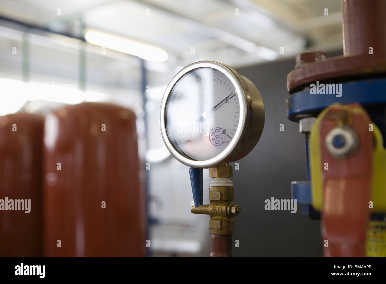 Pressure gauge in warehouse Stock Photo - Alamy