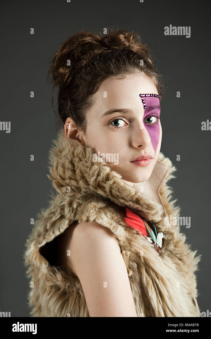 Headshot head shot portrait face paint hi-res stock photography and ...