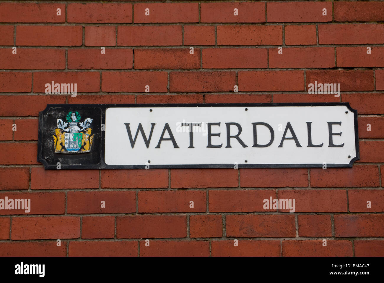 Waterdale sign in Doncaster Stock Photo - Alamy