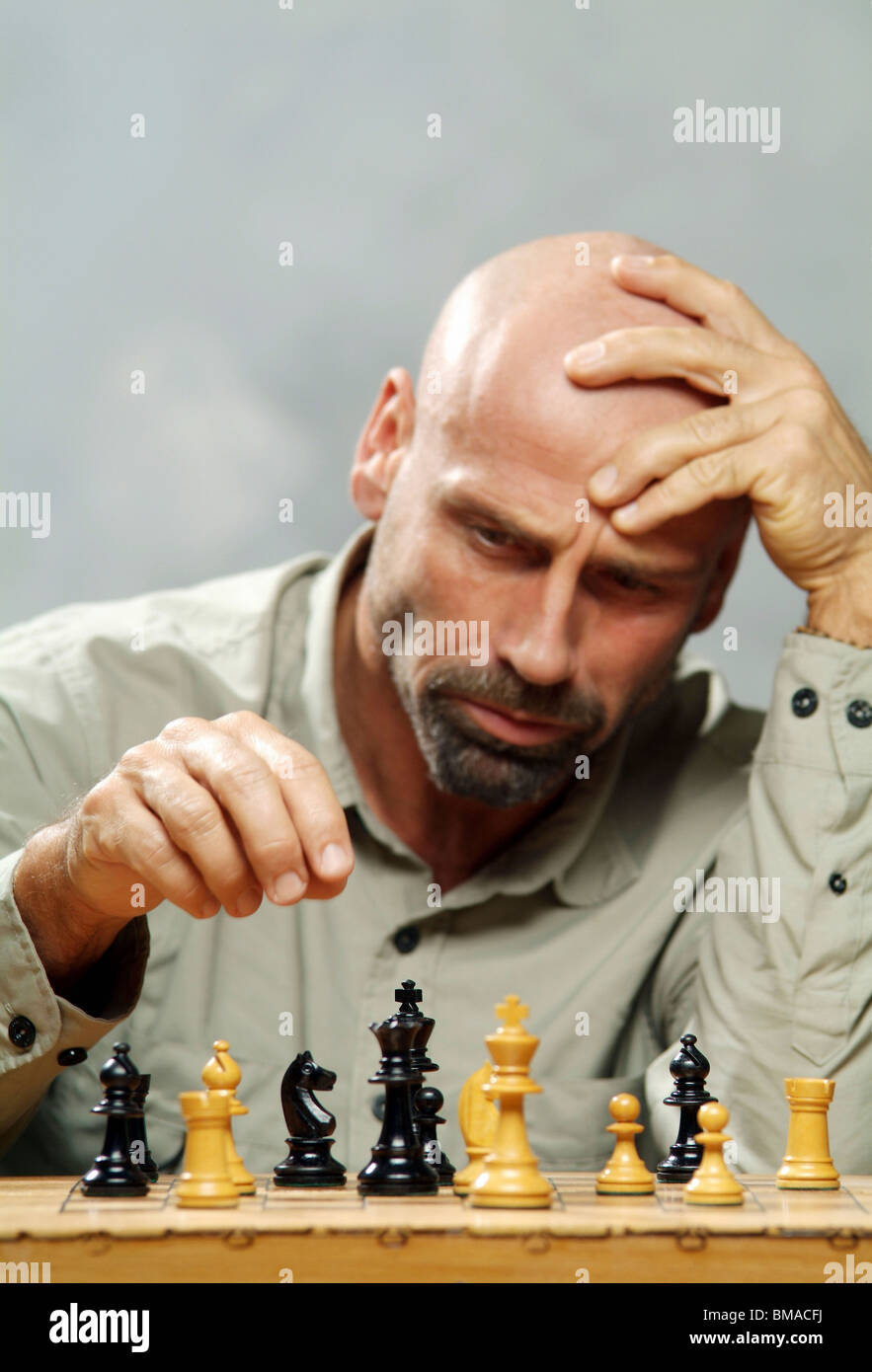 A chess player Stock Photo - Alamy