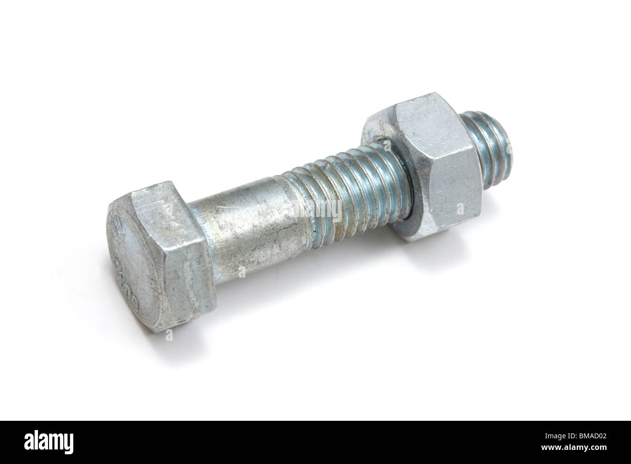 Nut and bolt isolated on white background Stock Photo - Alamy