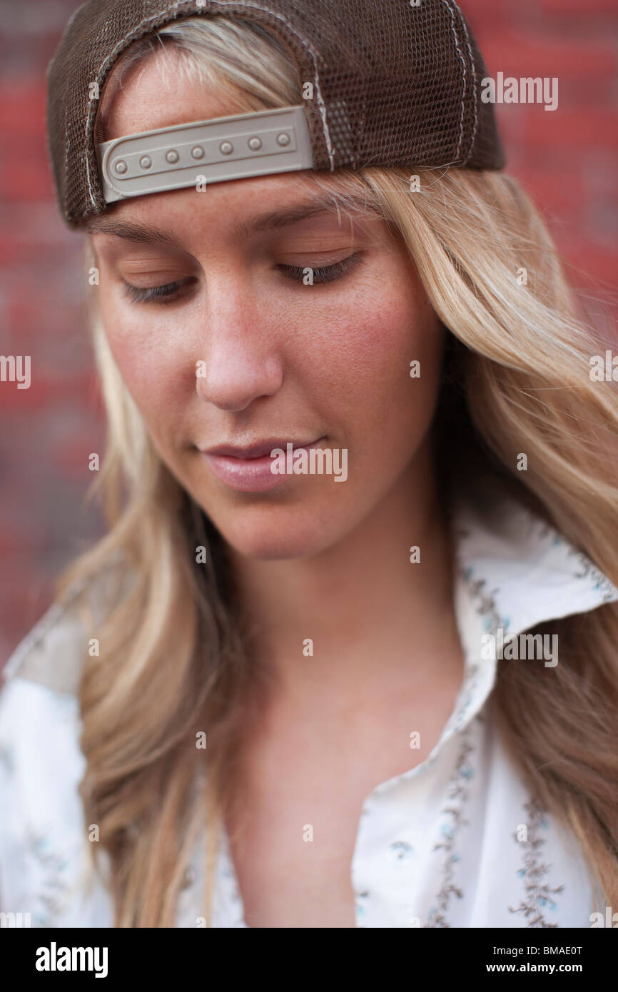 Hat backward hi-res stock photography and images - Alamy