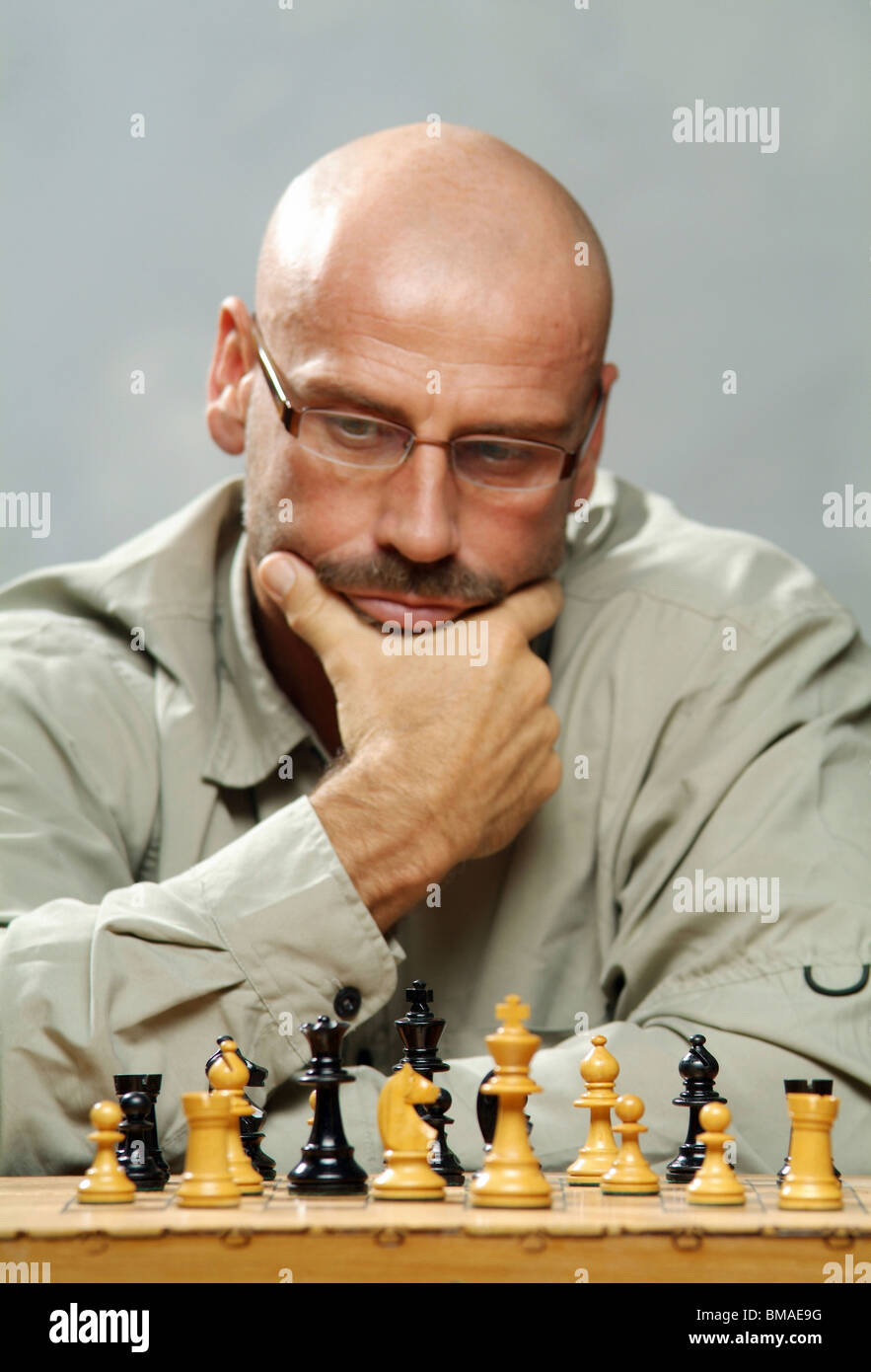 A chess player Stock Photo - Alamy