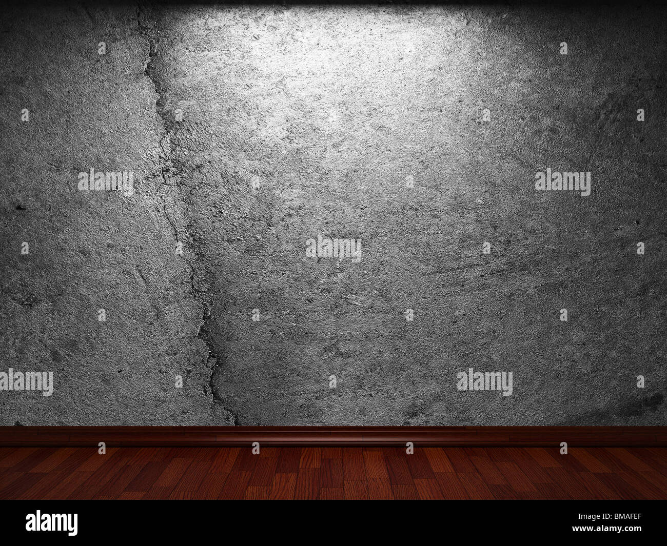 old concrete wall made in 3D graphics Stock Photo - Alamy