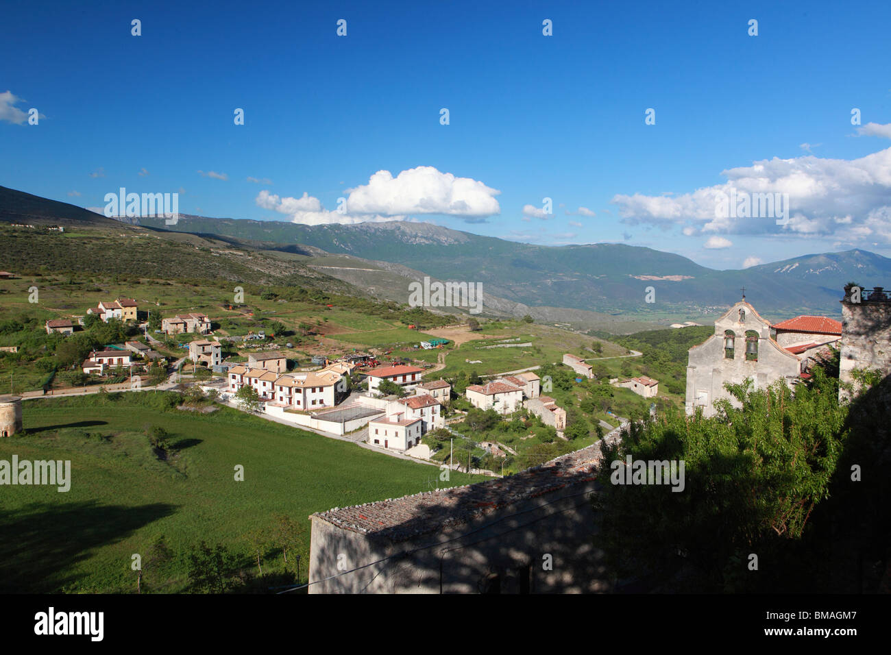 A view from the Piazza in Carapelle Calvisio, Abruzzo, Italy Italia ...