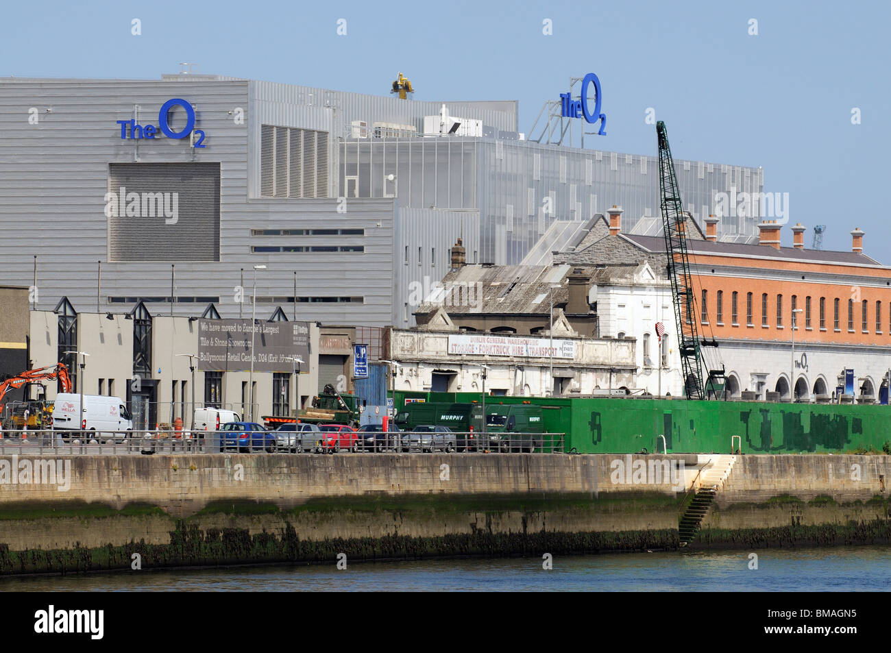 The O2 Theatre in the Docklands area of Dublin waterfront Stock Photo ...