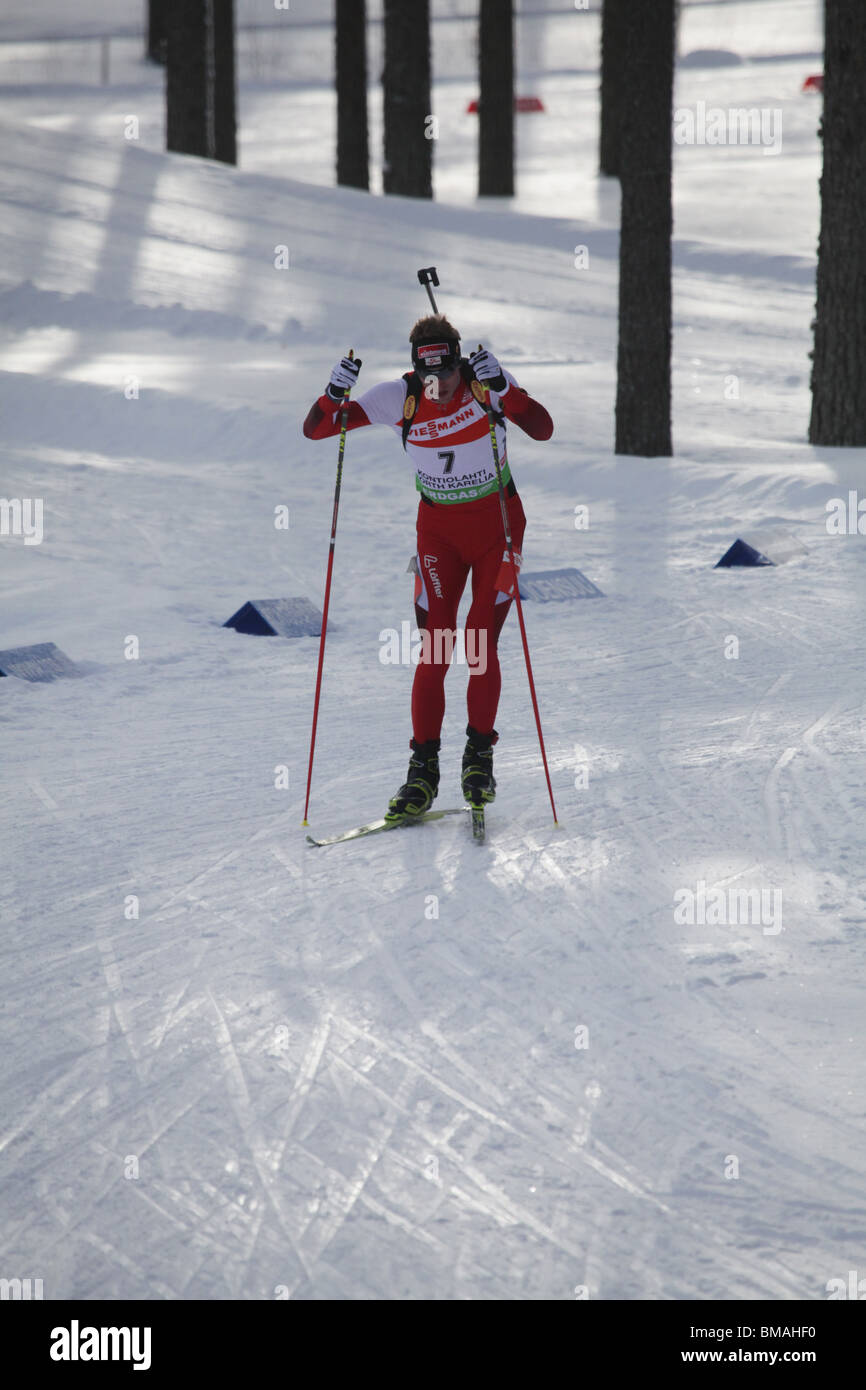 Dominik Landertinger Austria Men 10km Sprint IBU World Cup Biathlon ...