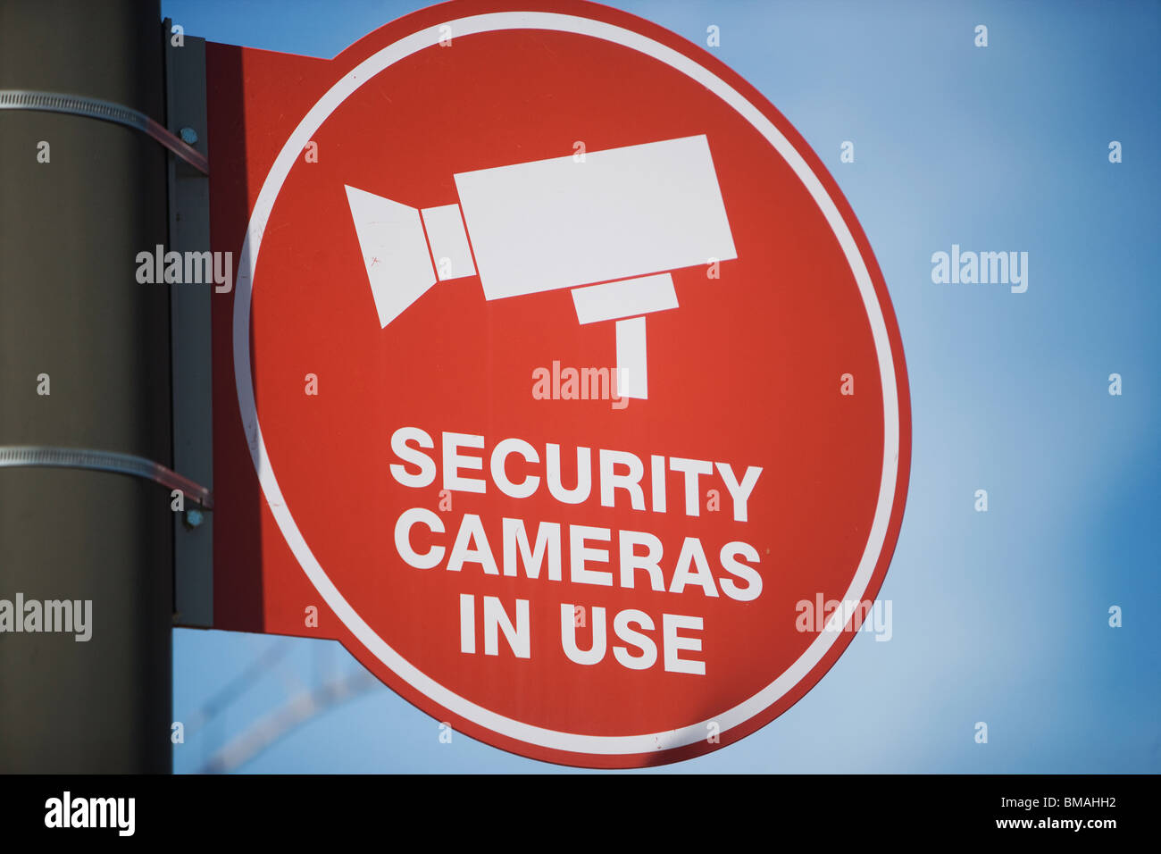 Security camera sign Stock Photo - Alamy