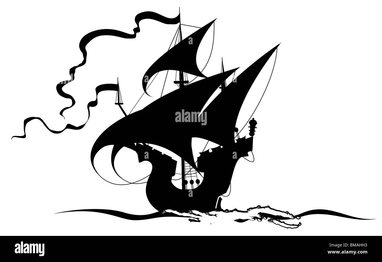 Mediterranean sailing ship Cut Out Stock Images & Pictures - Alamy