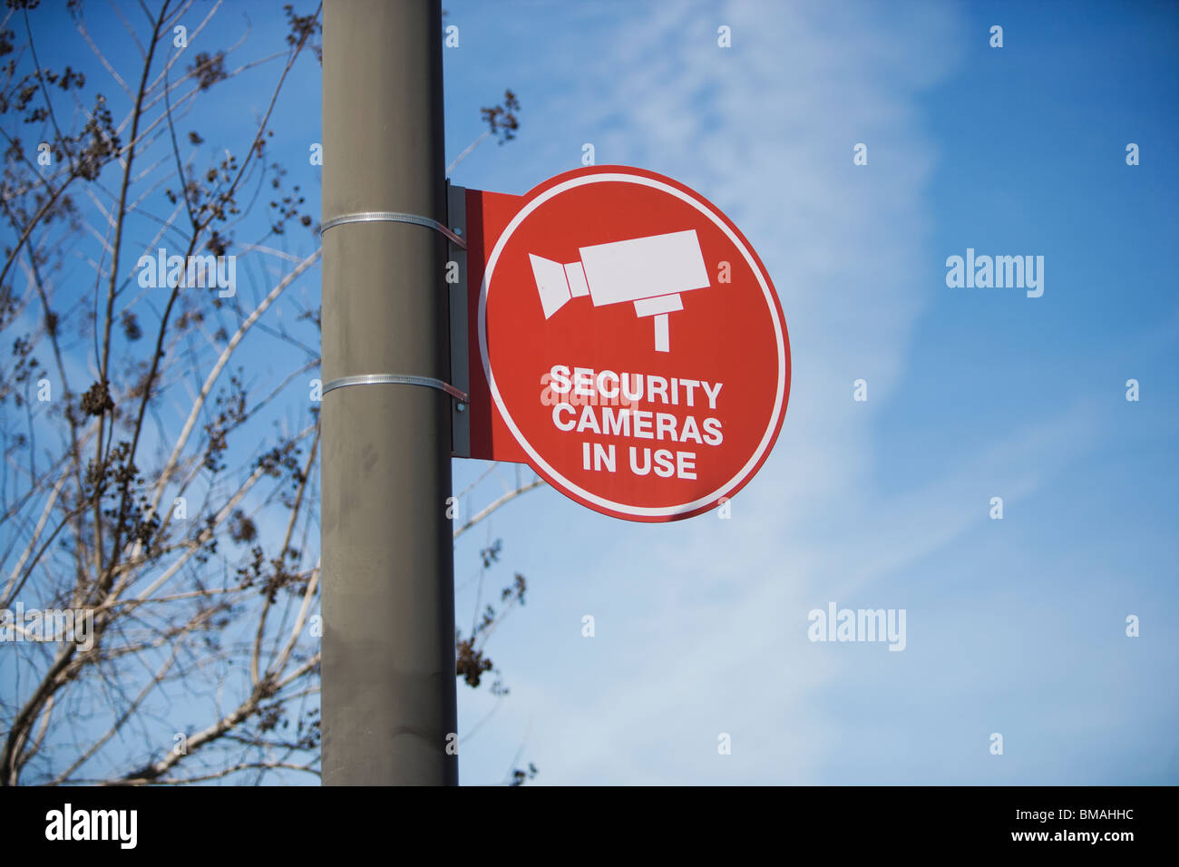 Security camera sign Stock Photo - Alamy