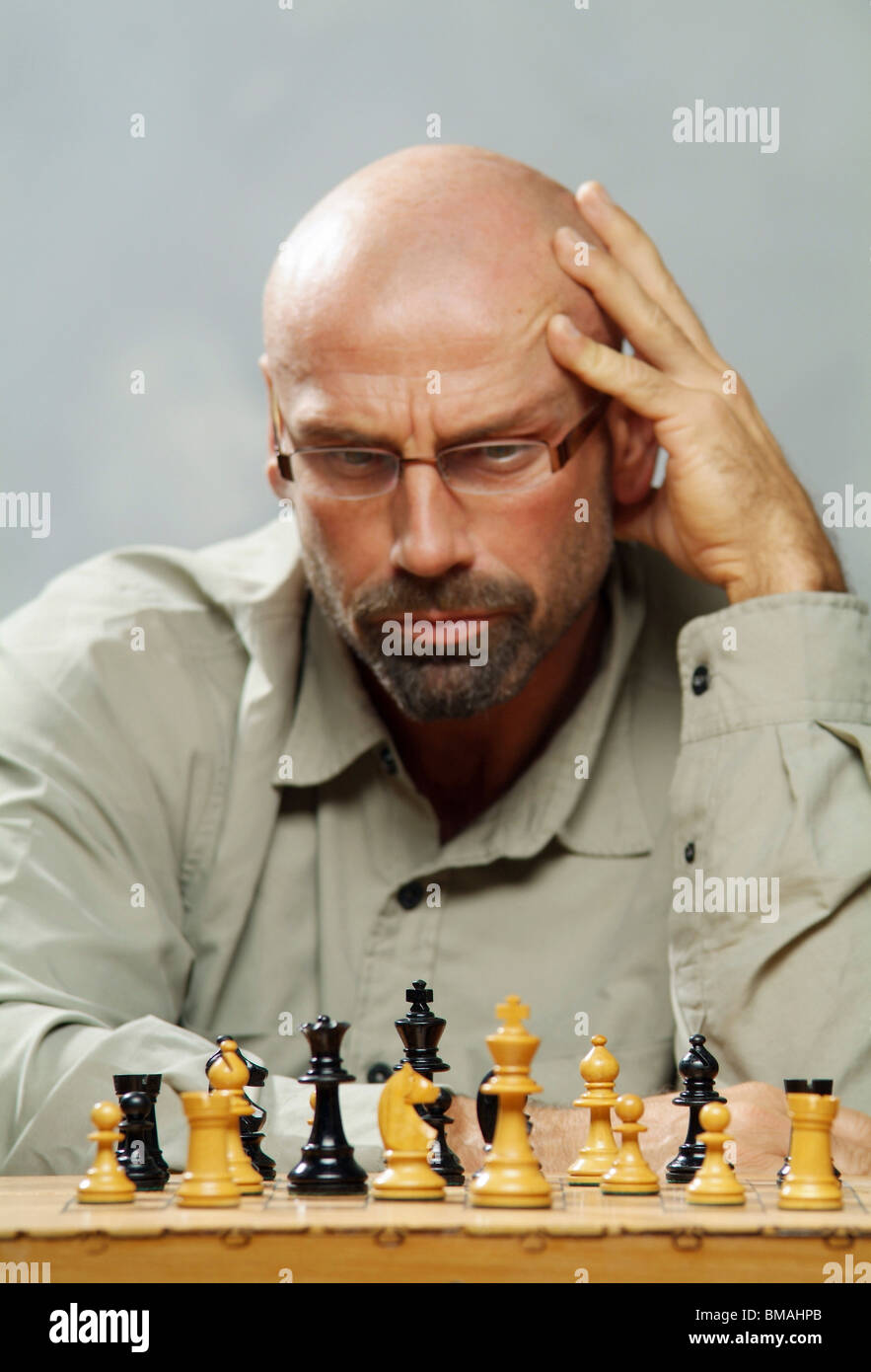 A chess player Stock Photo - Alamy