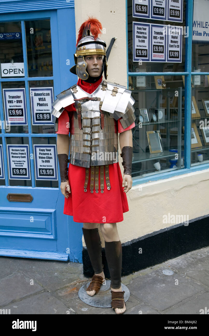 Roman soldier mannequin model, Bath Stock Photo - Alamy