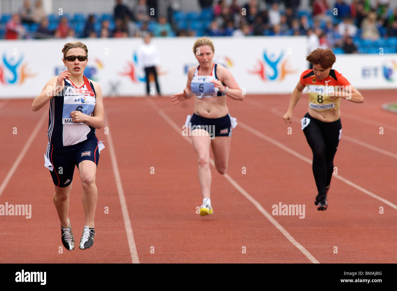 female athletes at paralympic world cup manchester 2010 Stock Photo - Alamy