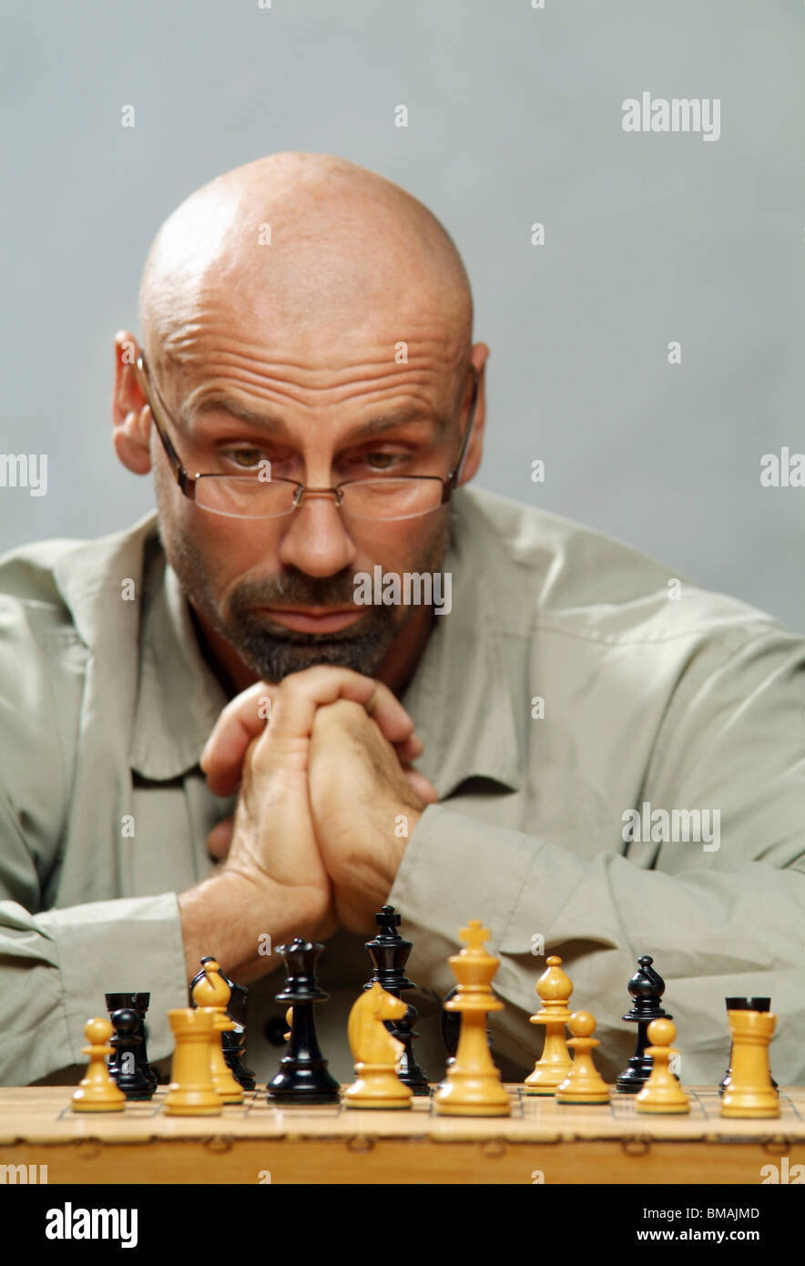 A chess player Stock Photo - Alamy