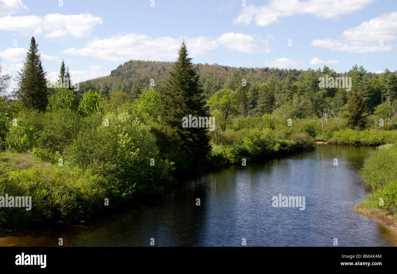 Adirondack State Park in New York, United States. Nature scenic. Rivers ...
