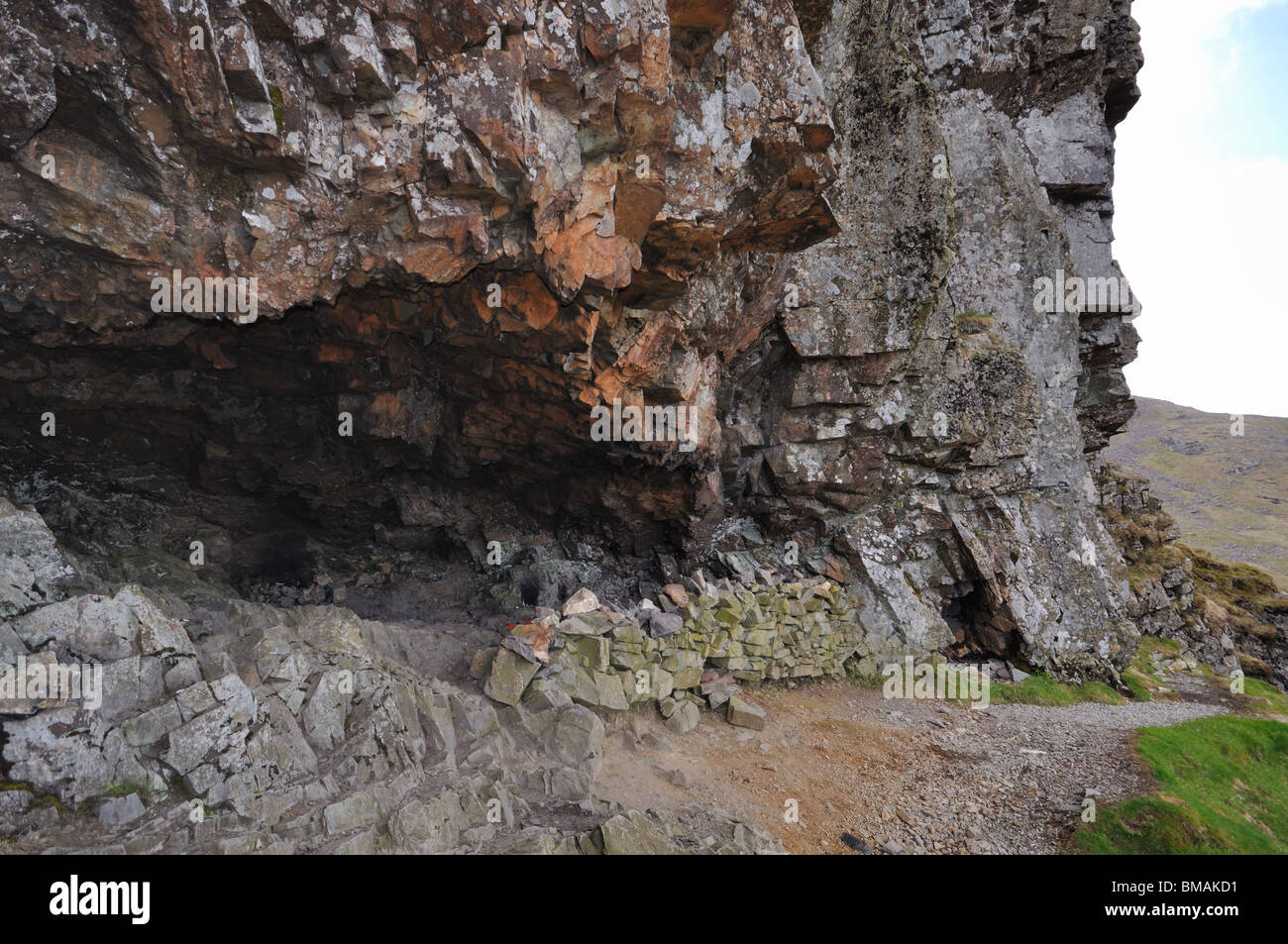 The Priest Hole on Dove Crag in the Lake District Stock Photo - Alamy
