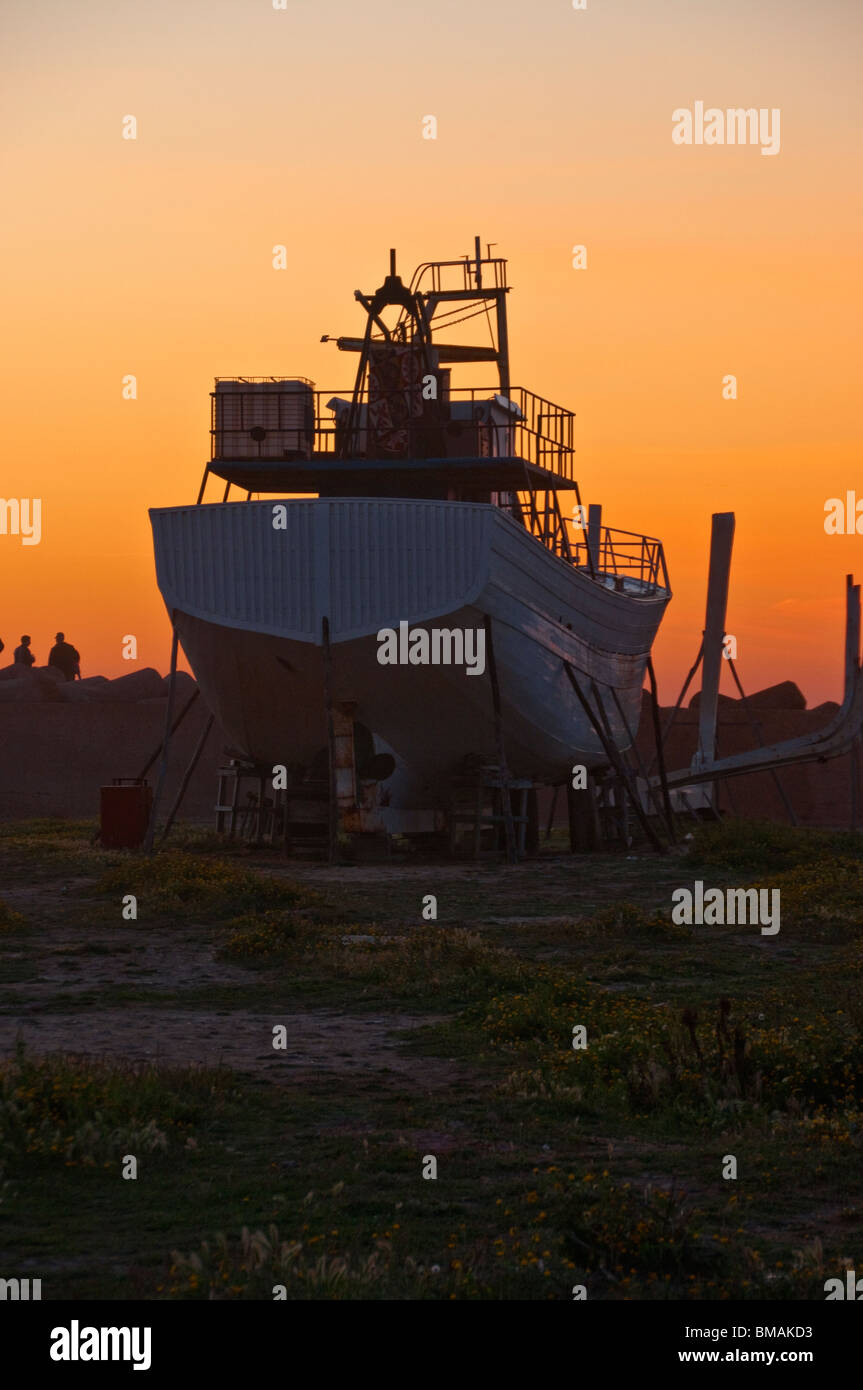 Morocco asilah fishing boat hi-res stock photography and images - Alamy