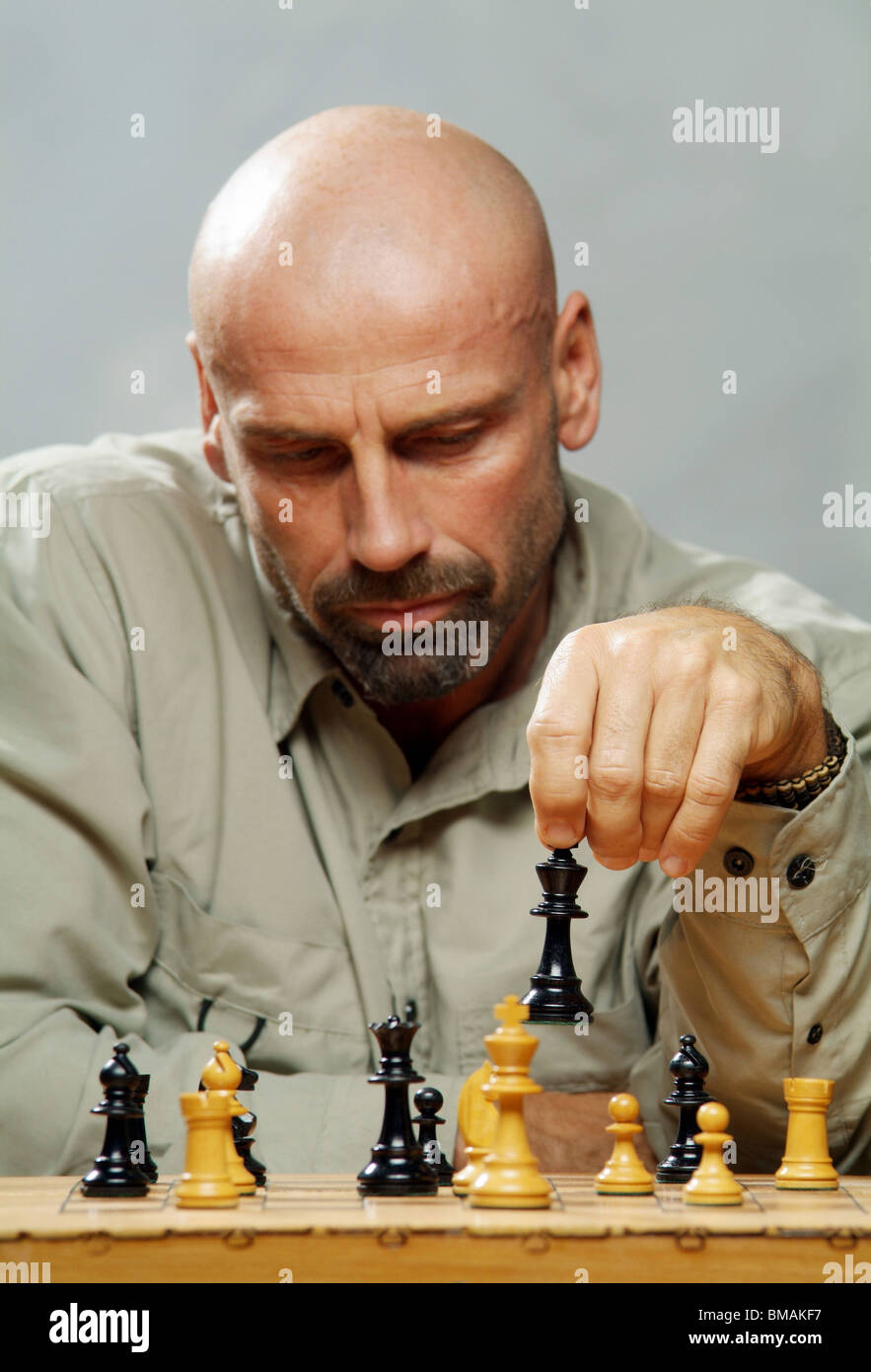 A chess player Stock Photo - Alamy