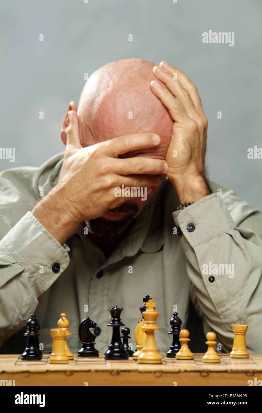 A chess player Stock Photo - Alamy
