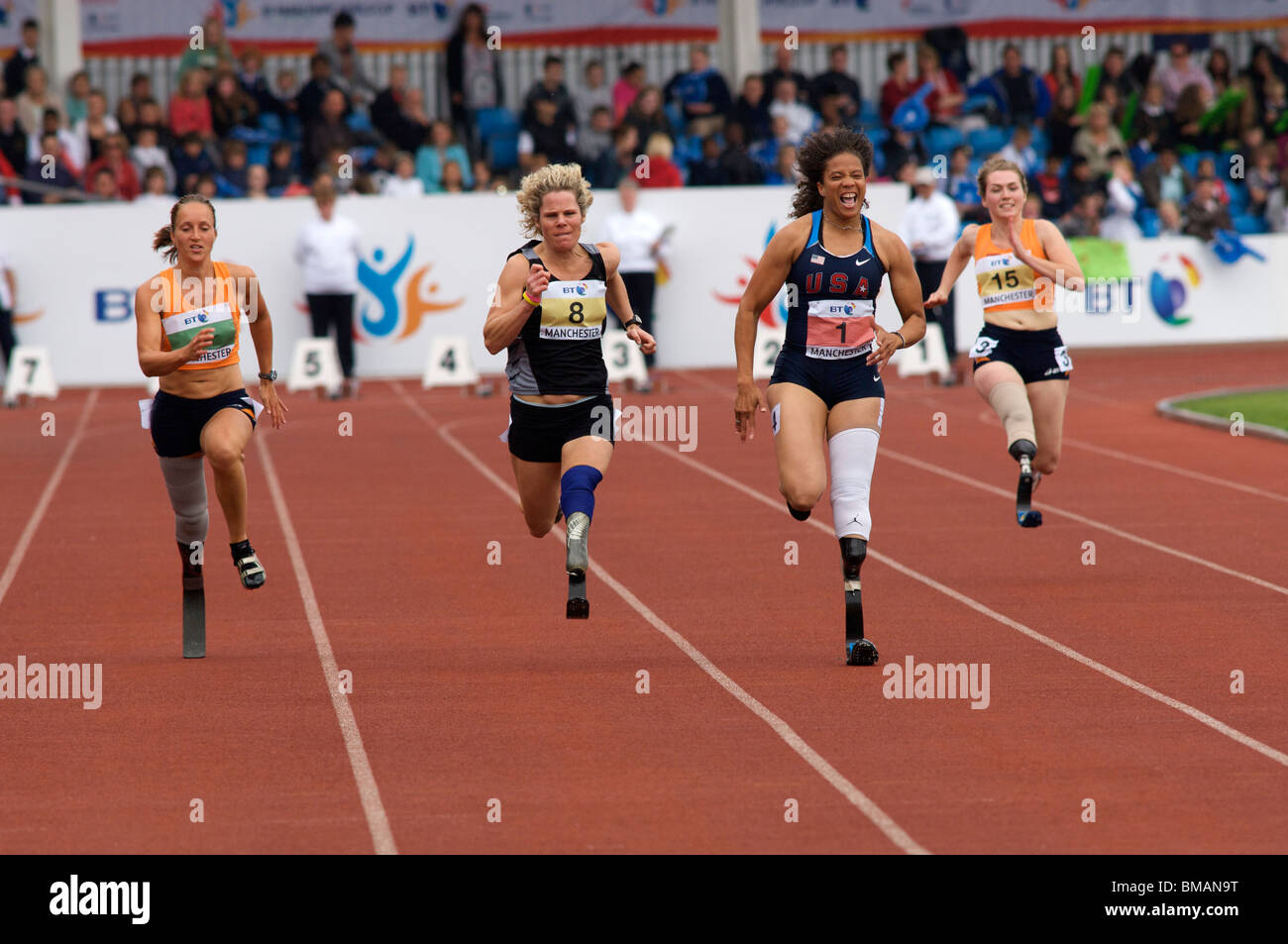 female athletes at paralympic world cup manchester 2010 Stock Photo - Alamy