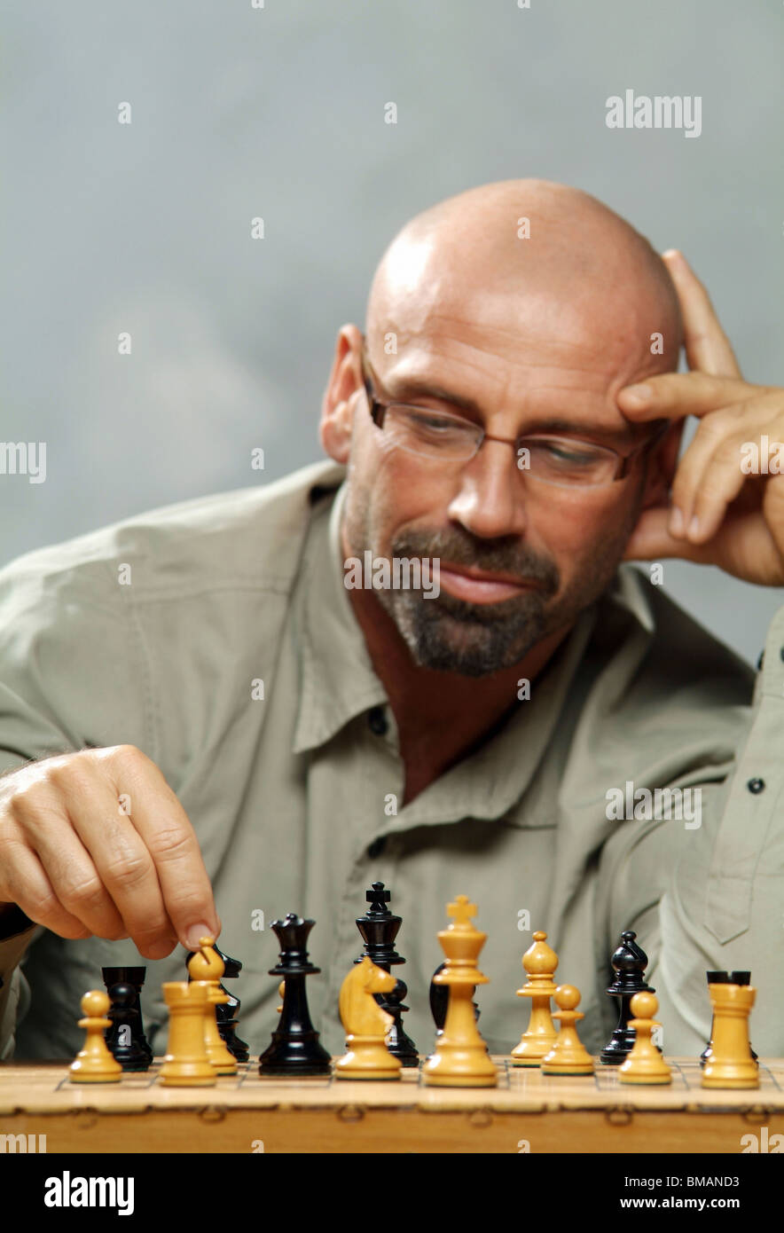 A chess player Stock Photo - Alamy