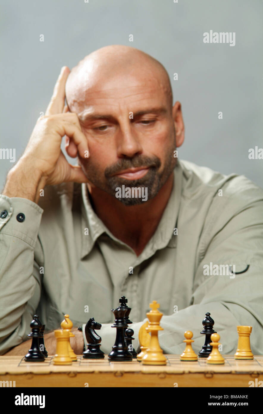 A chess player Stock Photo - Alamy