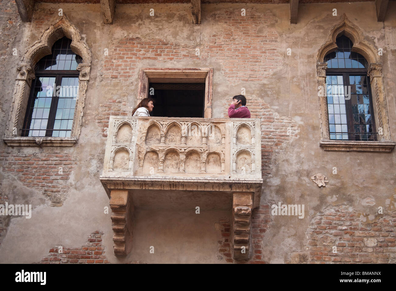 Juliet's balcony Verona Veneto Italy Stock Photo - Alamy