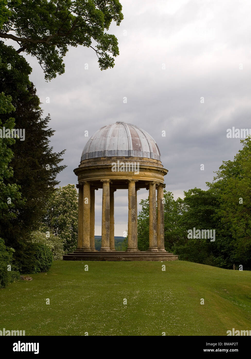 The Ionic Temple a rotunda in the gardens at Duncombe House Helmsley ...