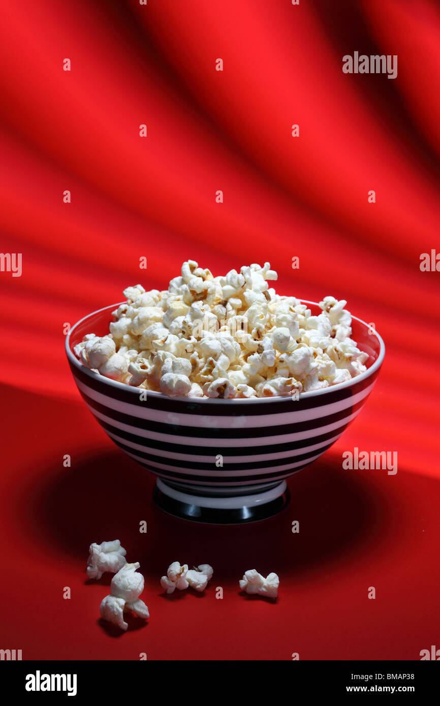 bowl salty popcorn Stock Photo - Alamy