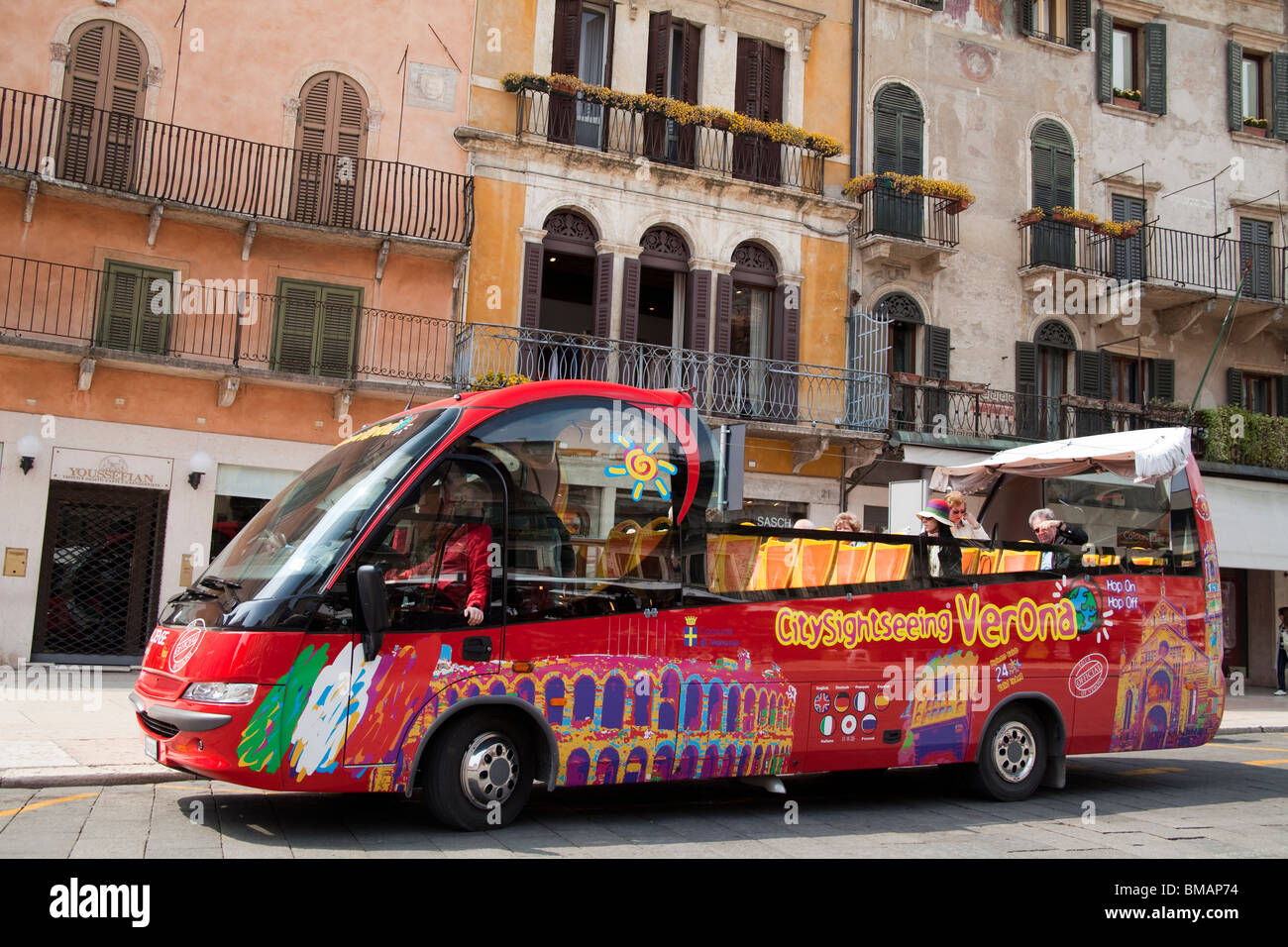 Verona Bus Verona Italy July 2019 Bus Center Verona Italy — Stock
