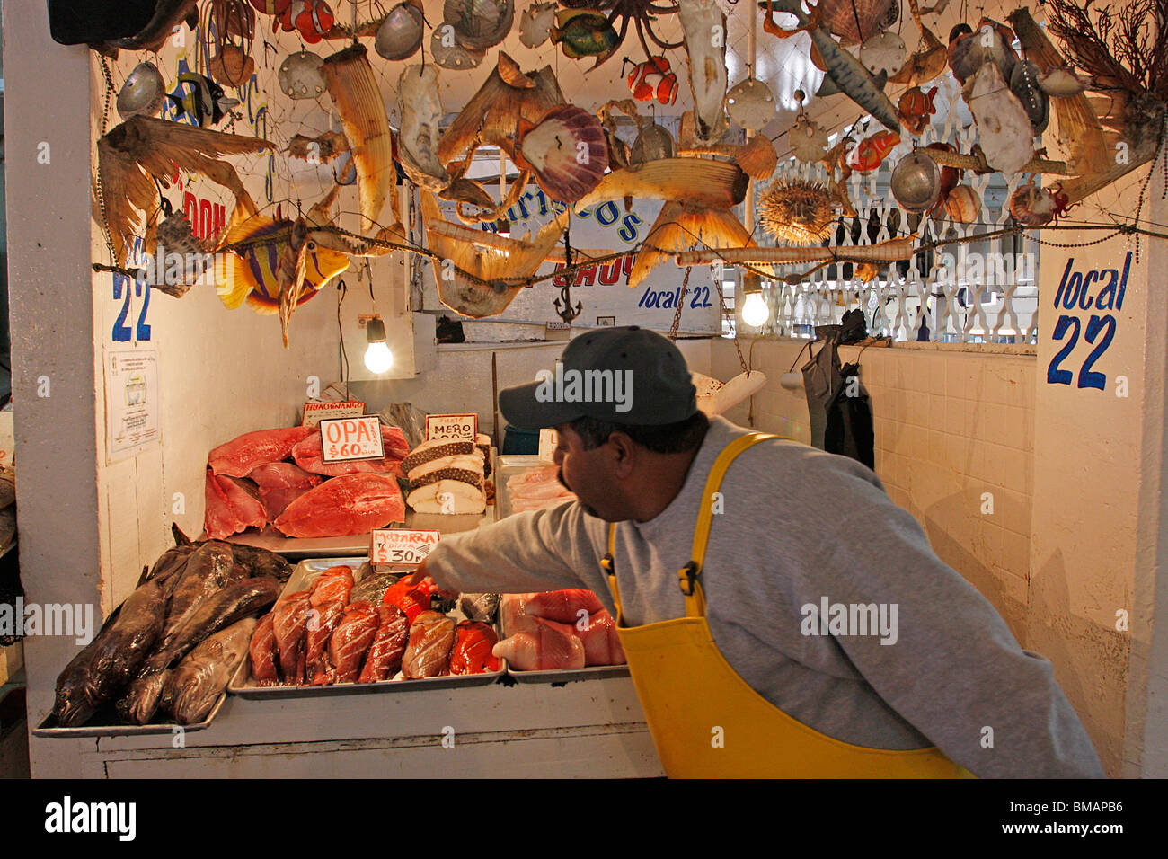 Mexico fish market hi-res stock photography and images - Alamy