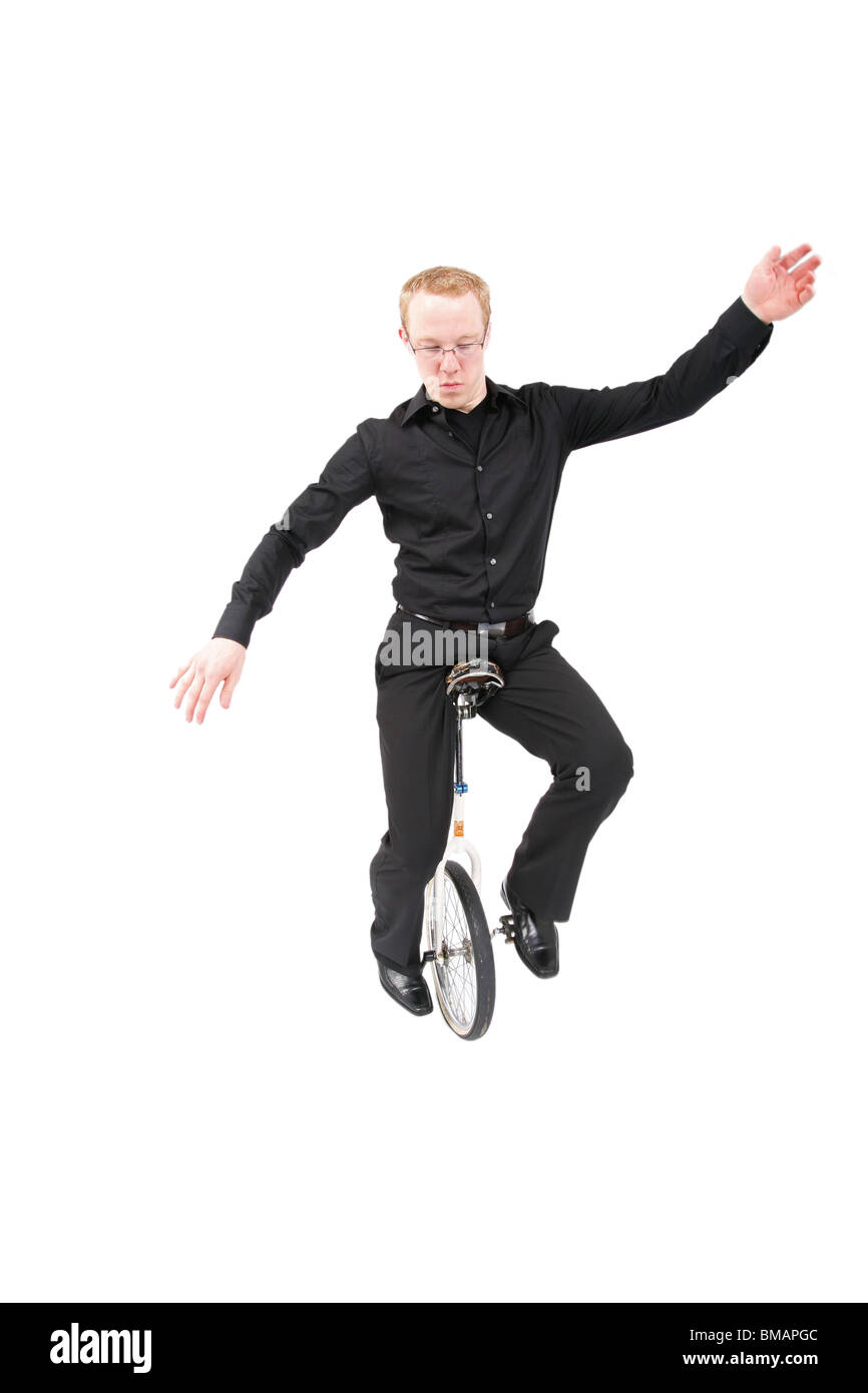Man riding unicycle hi-res stock photography and images - Alamy