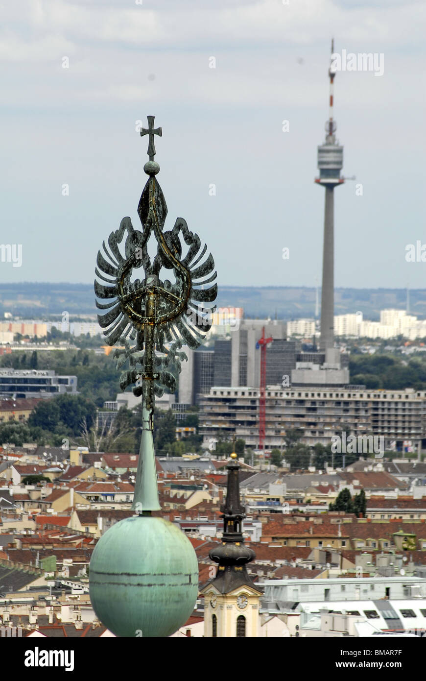 Panorama of Vienna - cityscape of Austrian capital city. Seen from ...