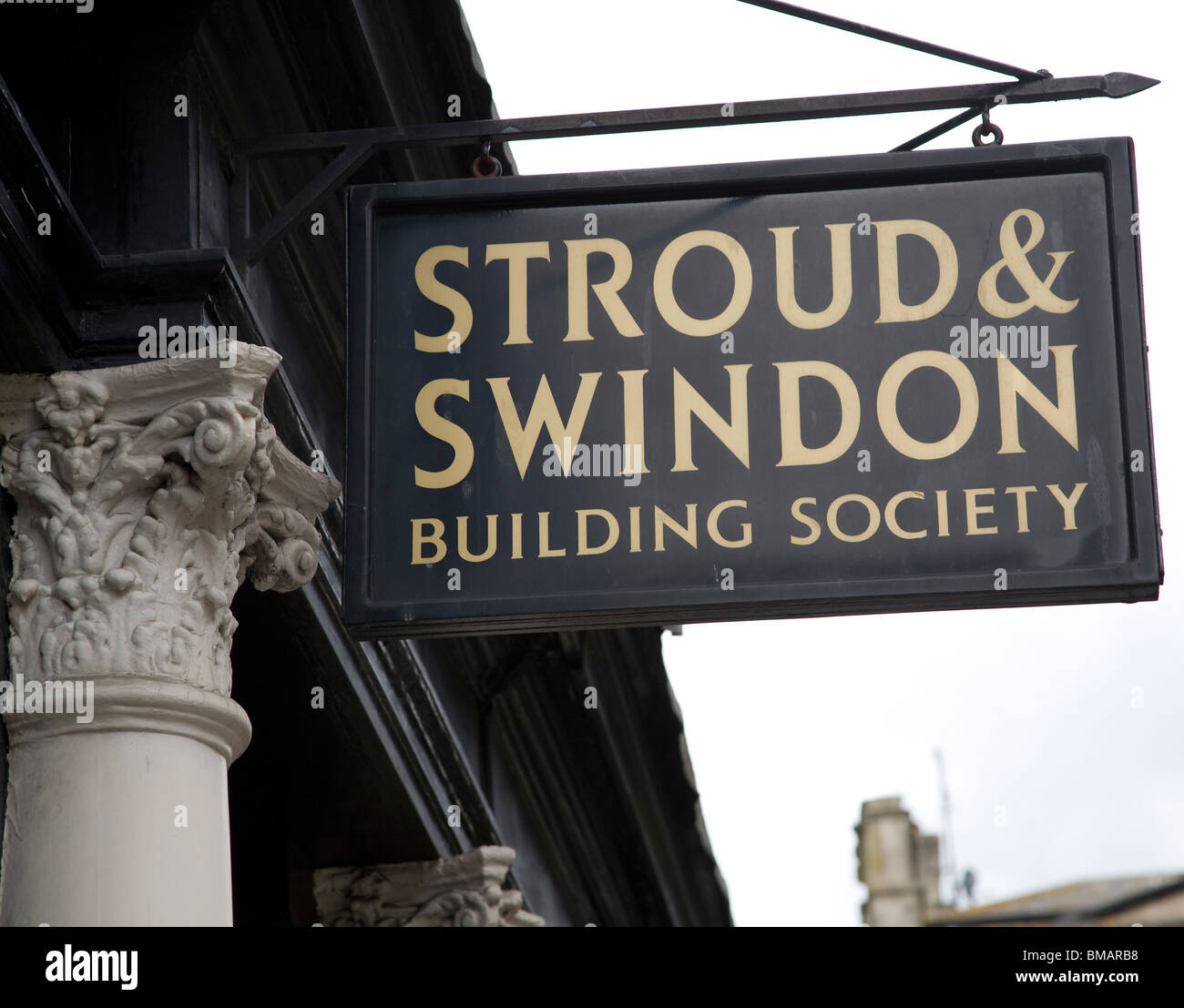 Stroud and Swindon building society sign, Bath Stock Photo - Alamy